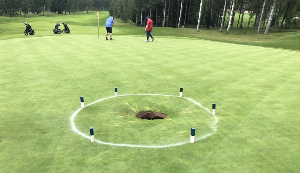 Linna Golfin viheriölle ilmestyneen mysteerireiän syy selvisi ...